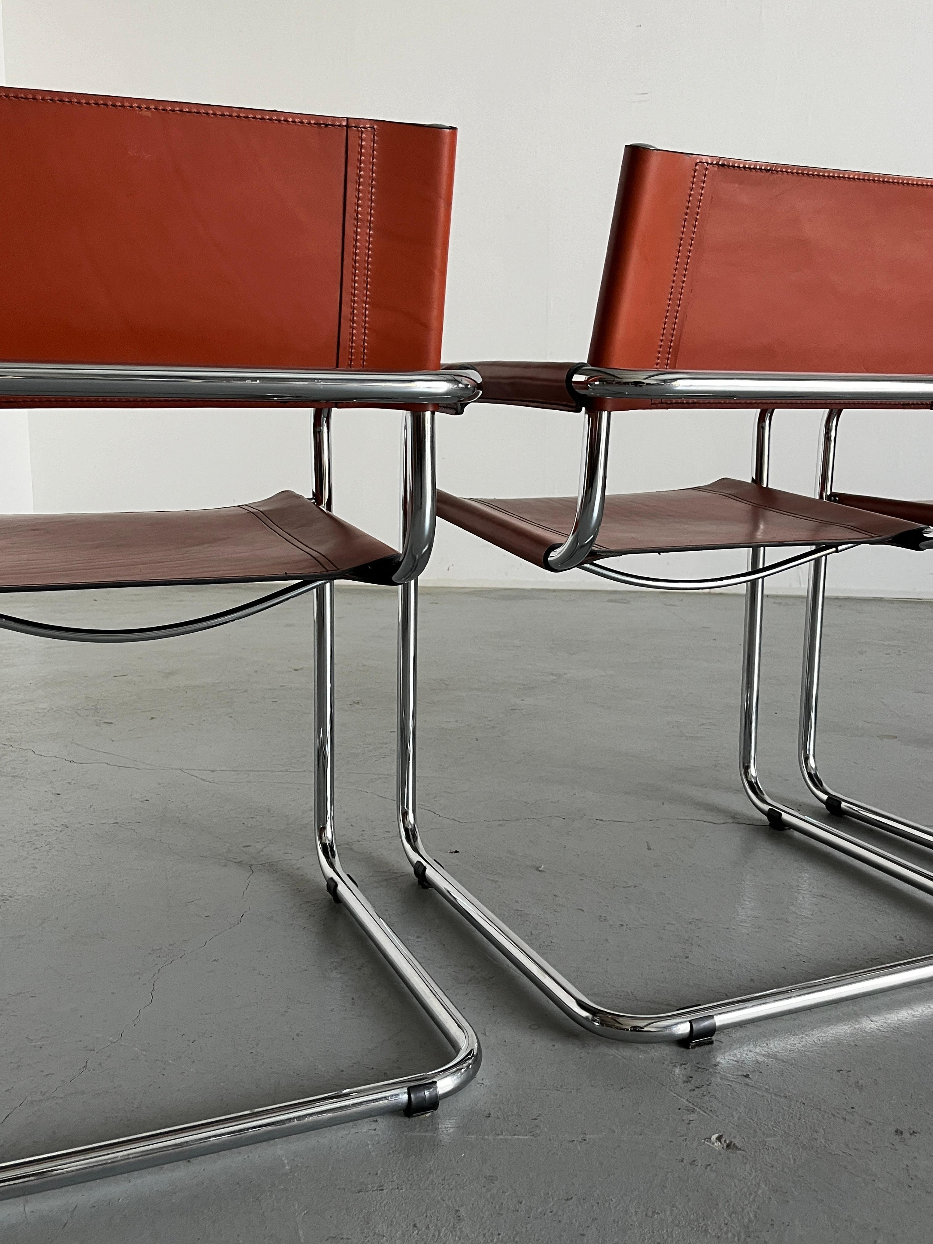 Set of 4 Mart Stam S34 Design Cantilever Chairs, Bauhaus Design, Italy ...