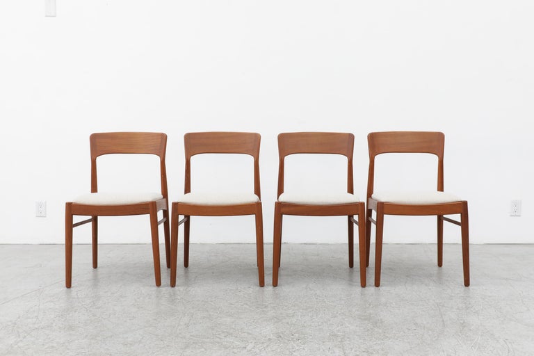 Set of 4 Mid-Century Danish Dining Chairs by Kai Kristiansen for K.S ...