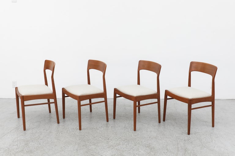 Set of 4 Mid-Century Danish Dining Chairs by Kai Kristiansen for K.S ...