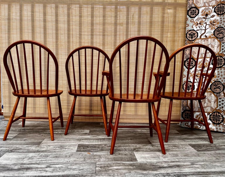 Set of 4 Midcentury Danish Modern Teak Dining Chairs by Tarm Stole ...