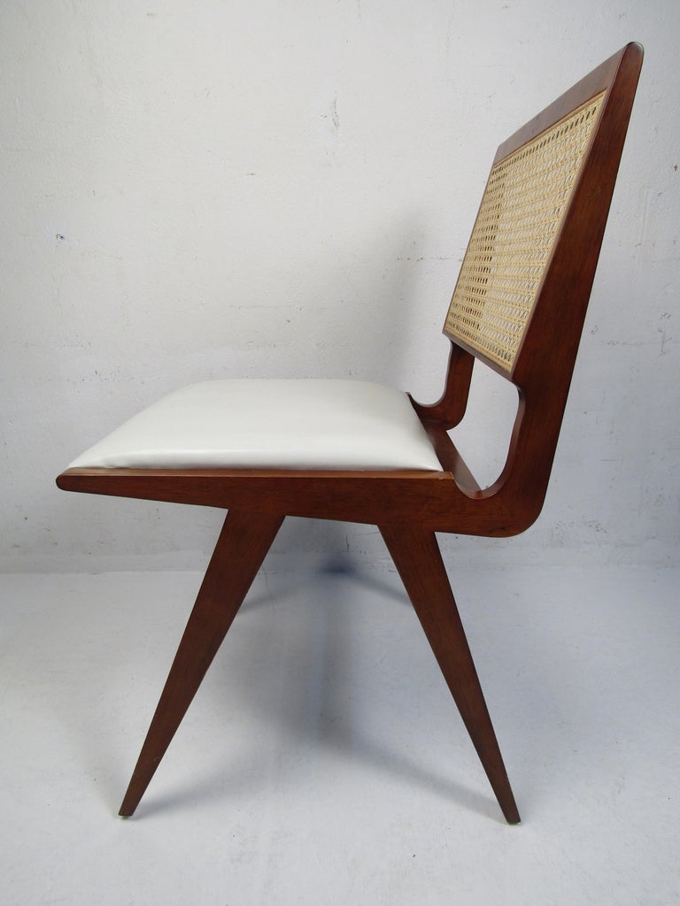 Set of 4 Midcentury Style Cane-Back Dining Chairs at 1stDibs