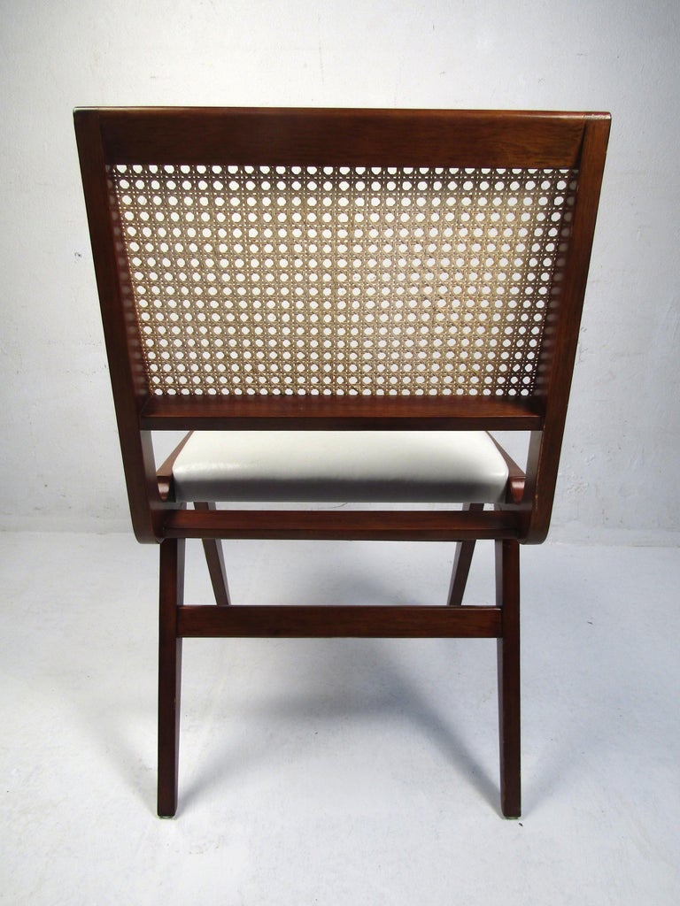 Set of 4 Midcentury Style Cane-Back Dining Chairs at 1stDibs