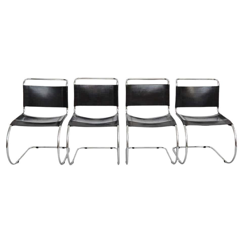Mies Van Der Rohe Set of 4 B42 Rattan Easy Chairs by Tecta, circa 1960 For Sale at 1stDibs