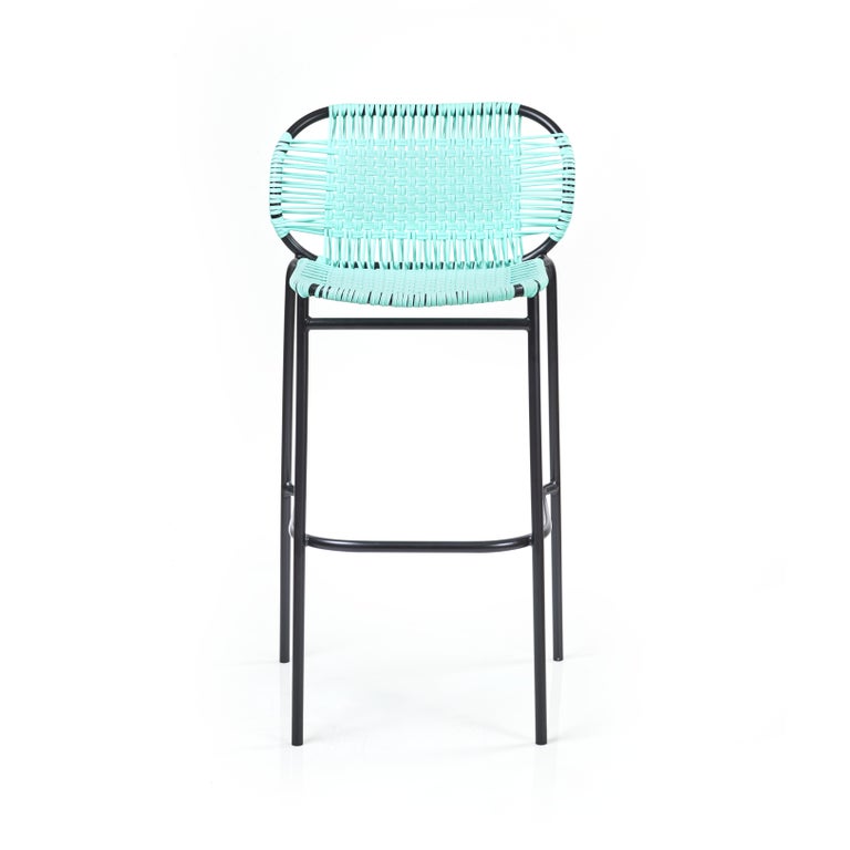Set of 4 Mint Cielo Bar Stool by Sebastian Herkner For Sale at 1stDibs