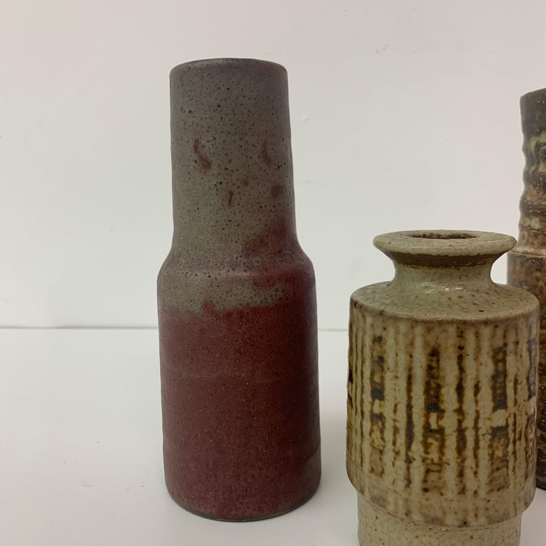 Set of 4 Mobach Ceramic Vases, 1970s For Sale at 1stDibs