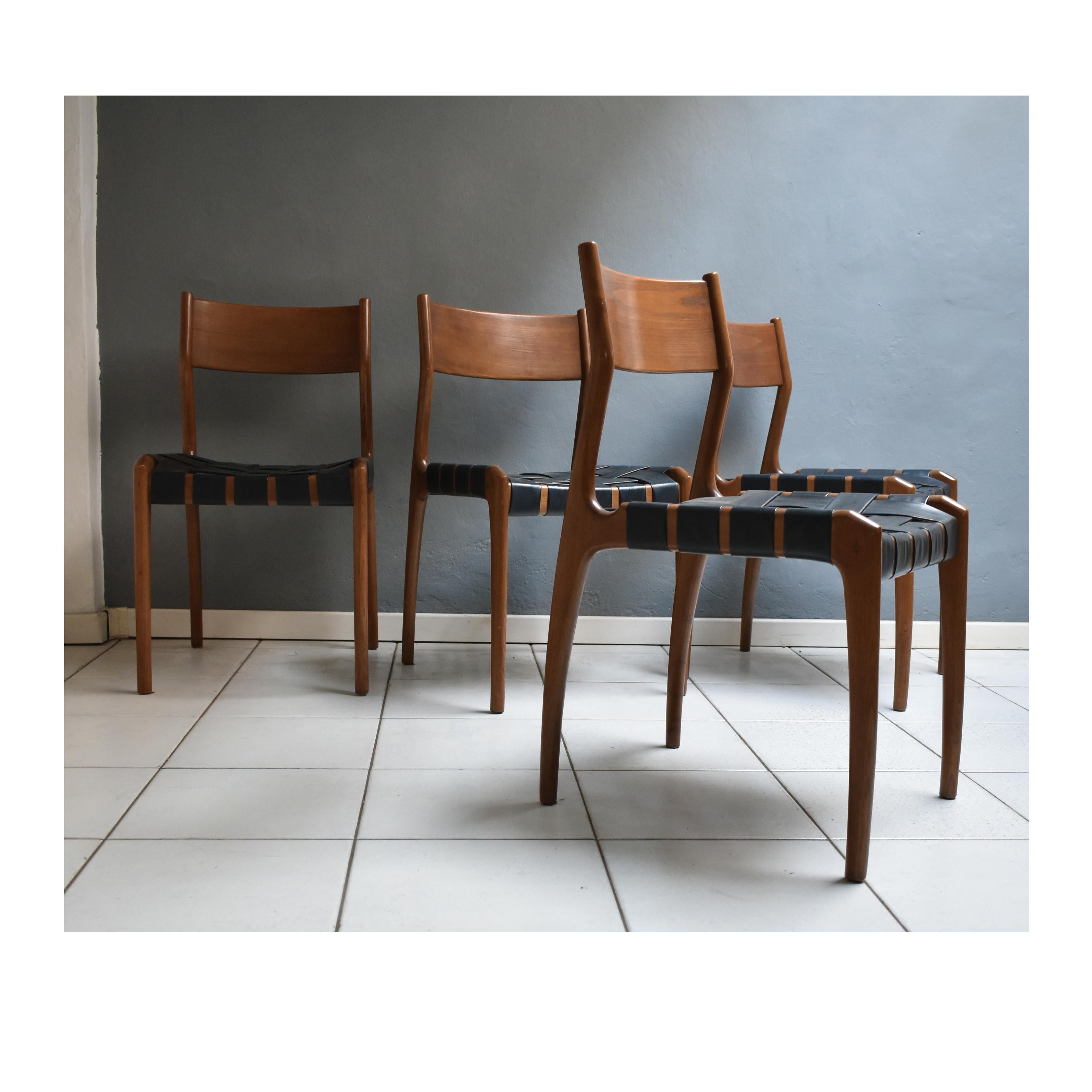 Set of 4 'Model 993' Chairs by Studio TIPI, for Fratelli Montina, 1960s ...