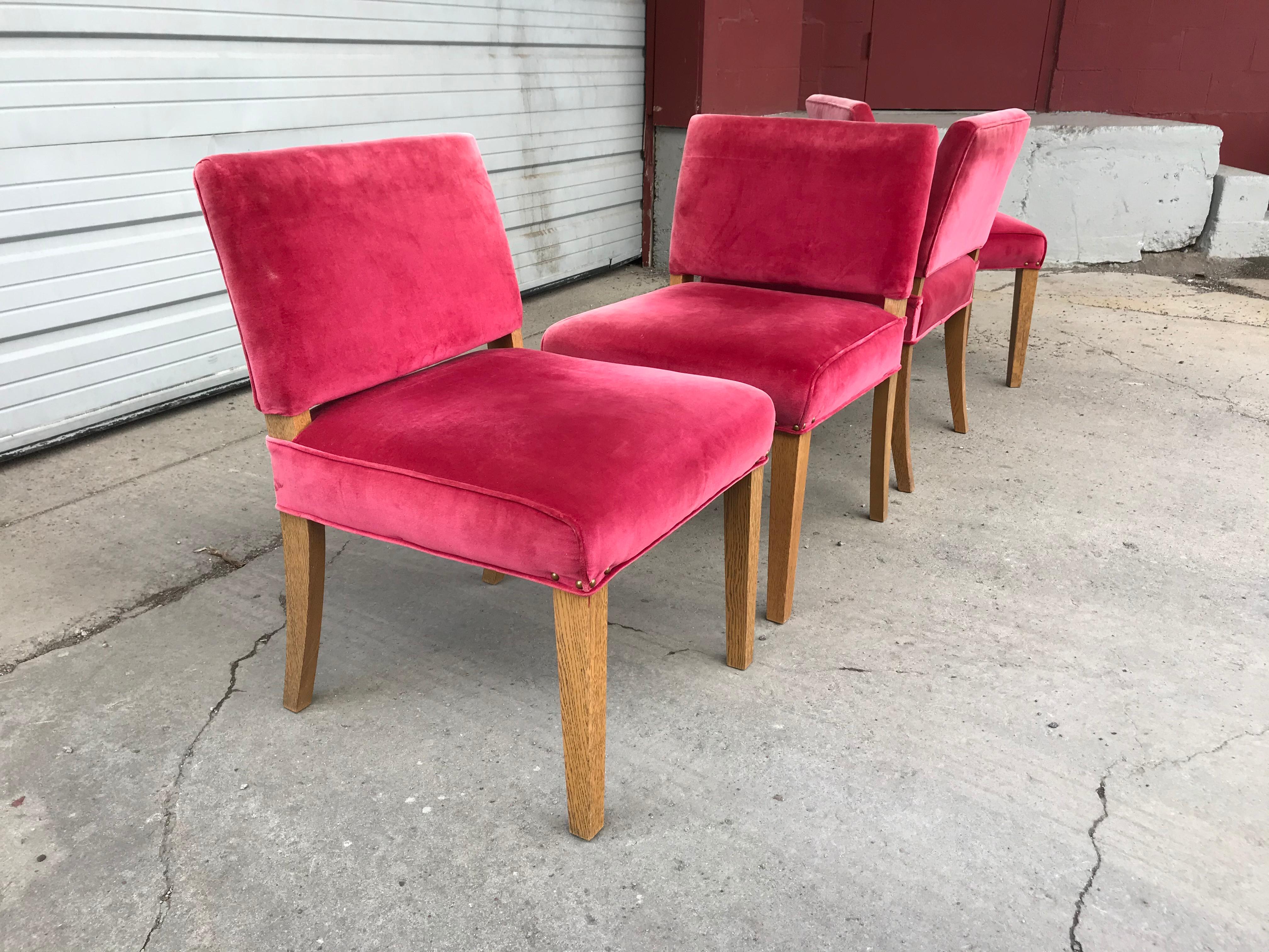 Set of 4 Modernist Side Chairs, Dining, Occasional Attributed to Red ...