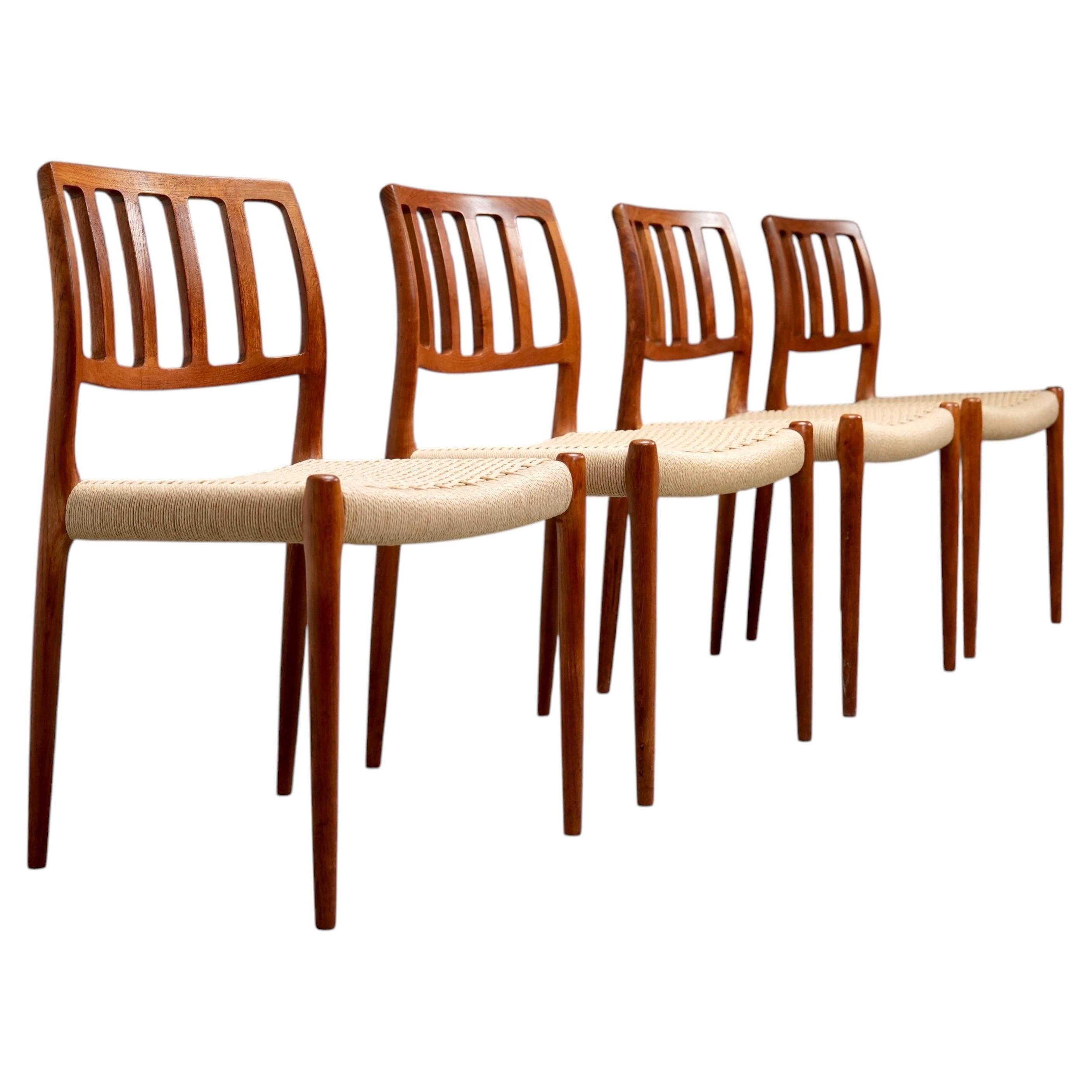 Danish Mid-Century Teak Dining Chairs by Korup Stolefabrik, 1960s. Set ...