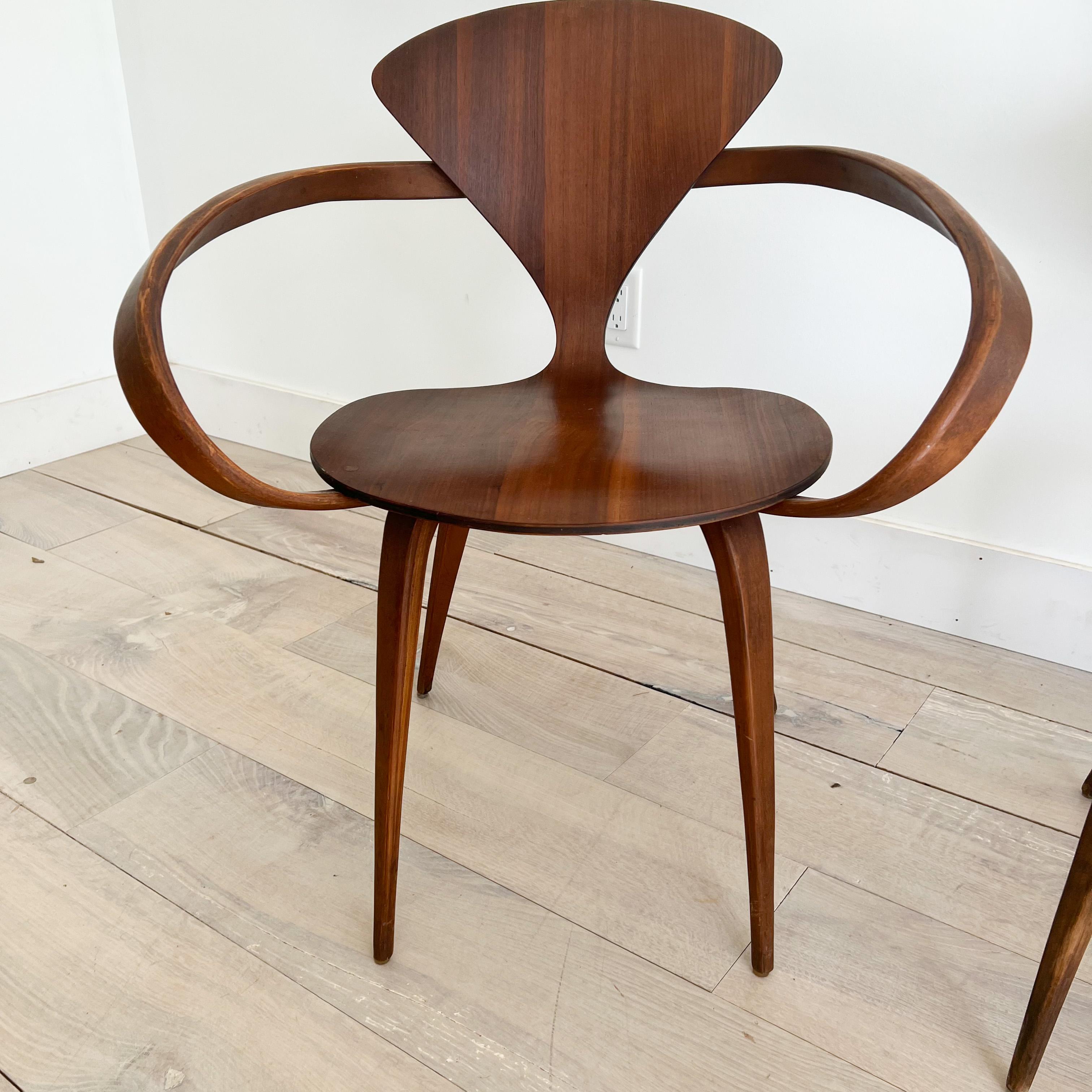 Set of 4 Norman Cherner Plycraft “Pretzel” Chairs at 1stDibs