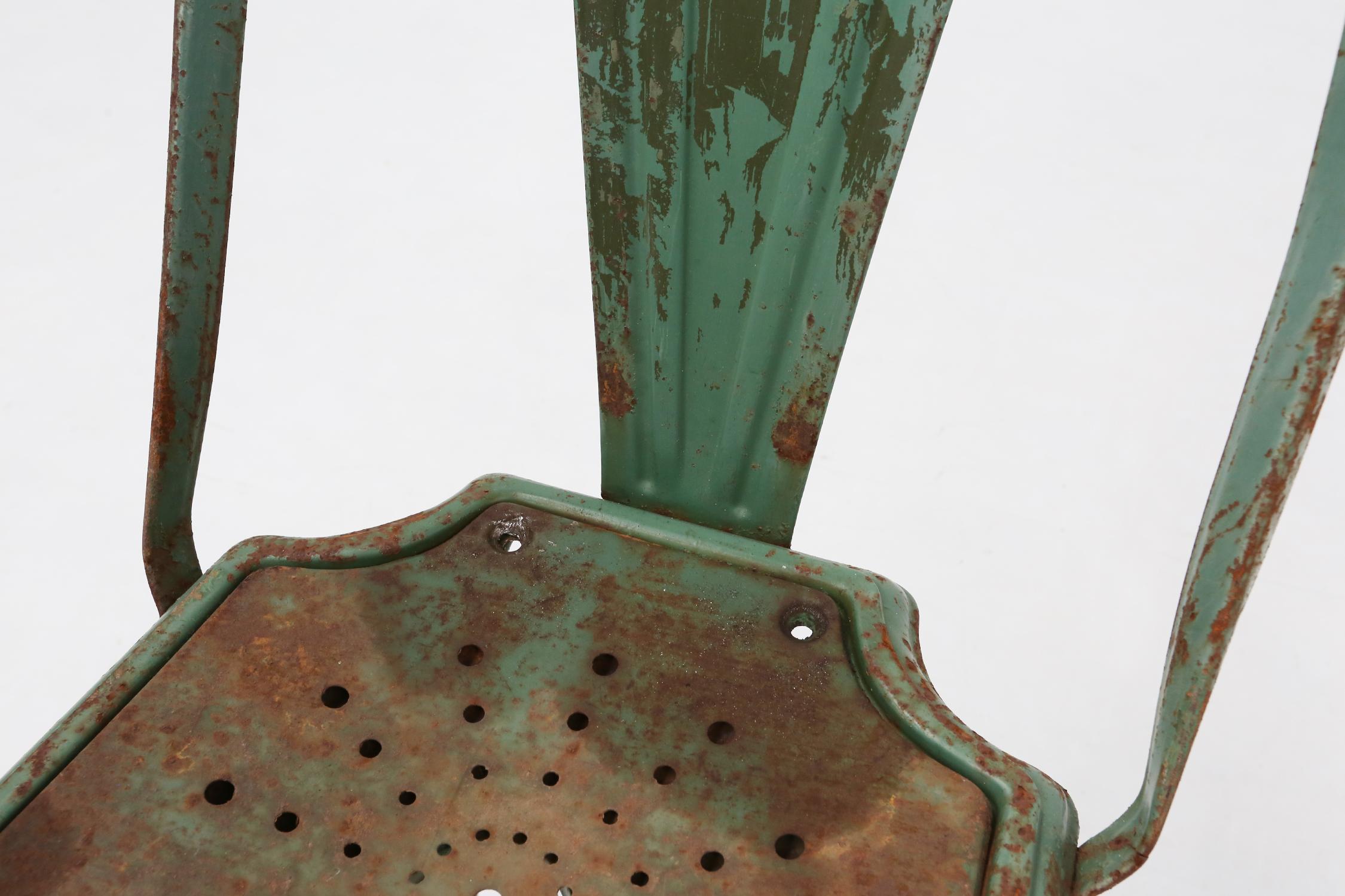 Set of 4 original vintage Tolix model A chairs, France 1950s For Sale ...