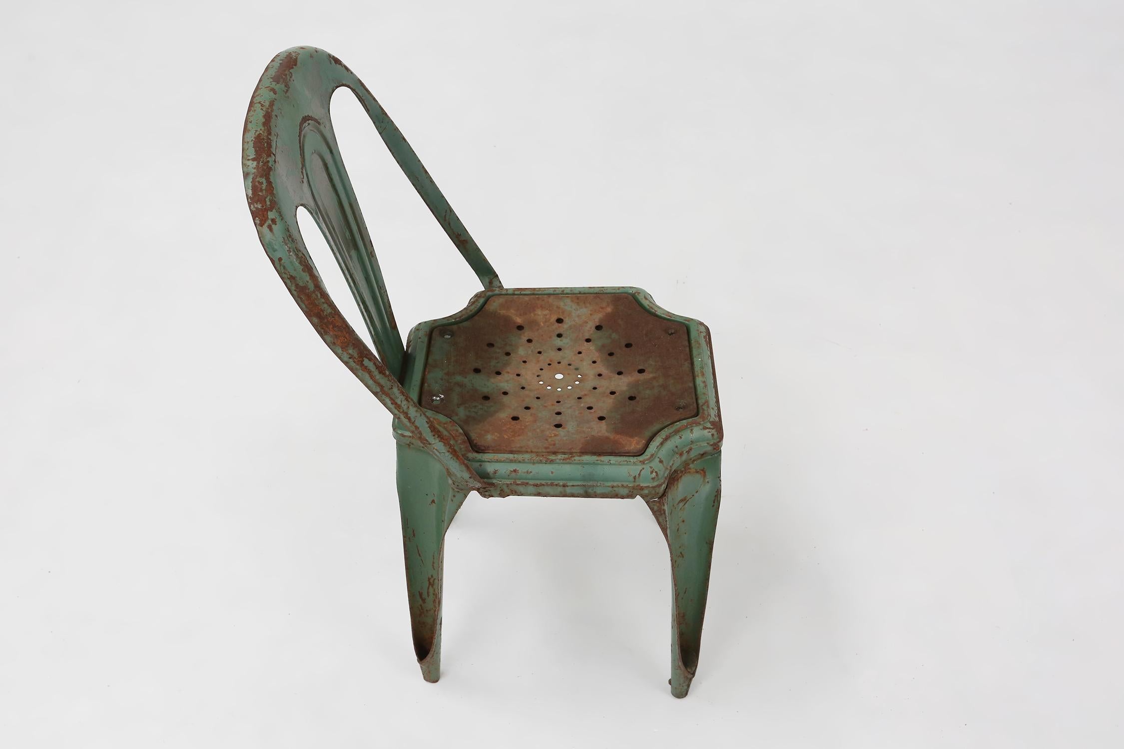 Set of 4 original vintage Tolix model A chairs, France 1950s For Sale ...