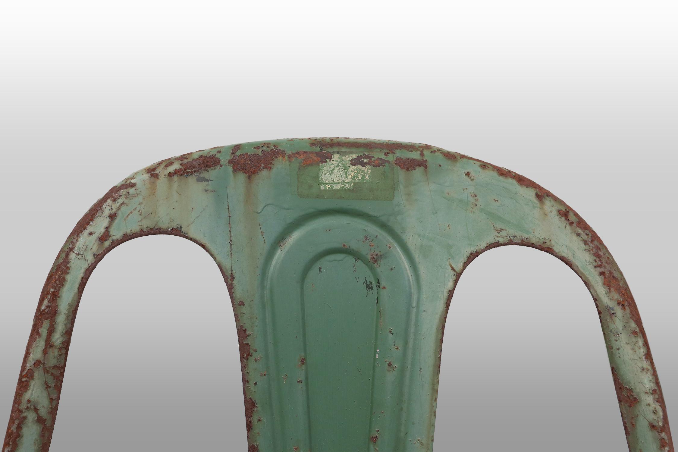 Set of 4 original vintage Tolix model A chairs, France 1950s For Sale ...