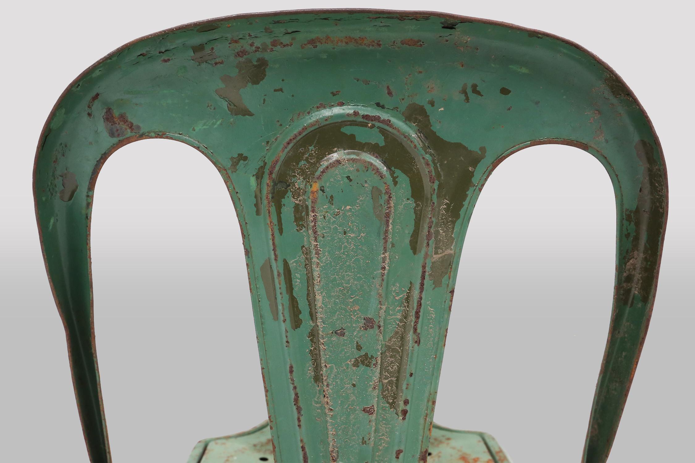 Set of 4 original vintage Tolix model A chairs, France 1950s For Sale ...