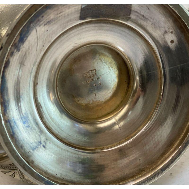 Set of 4 Piece Tea Serving Sterling Silver Whiting Manufacturing Co ...