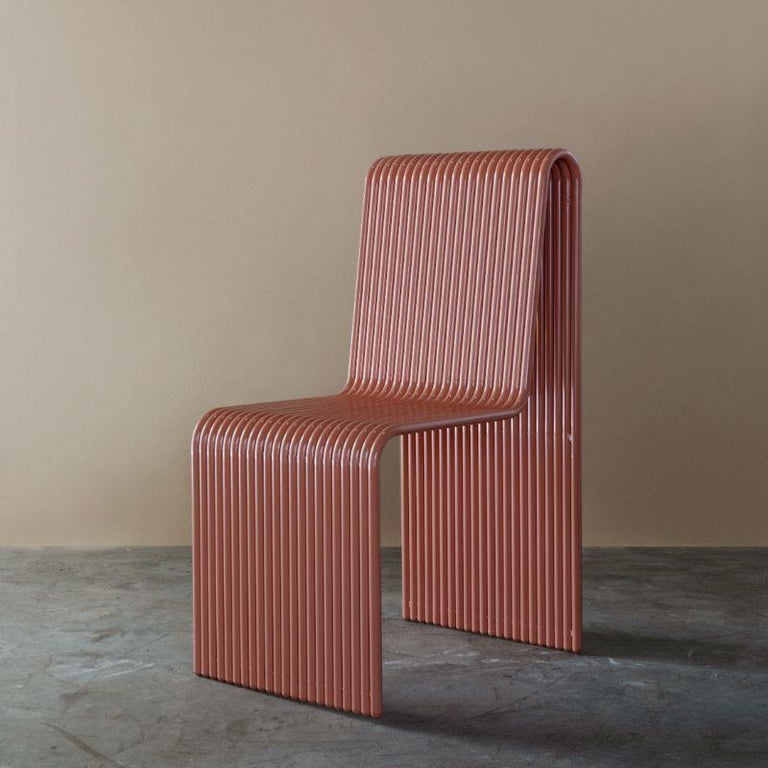 Set of 4, Ribbon Chairs, Pink by Laun For Sale at 1stDibs