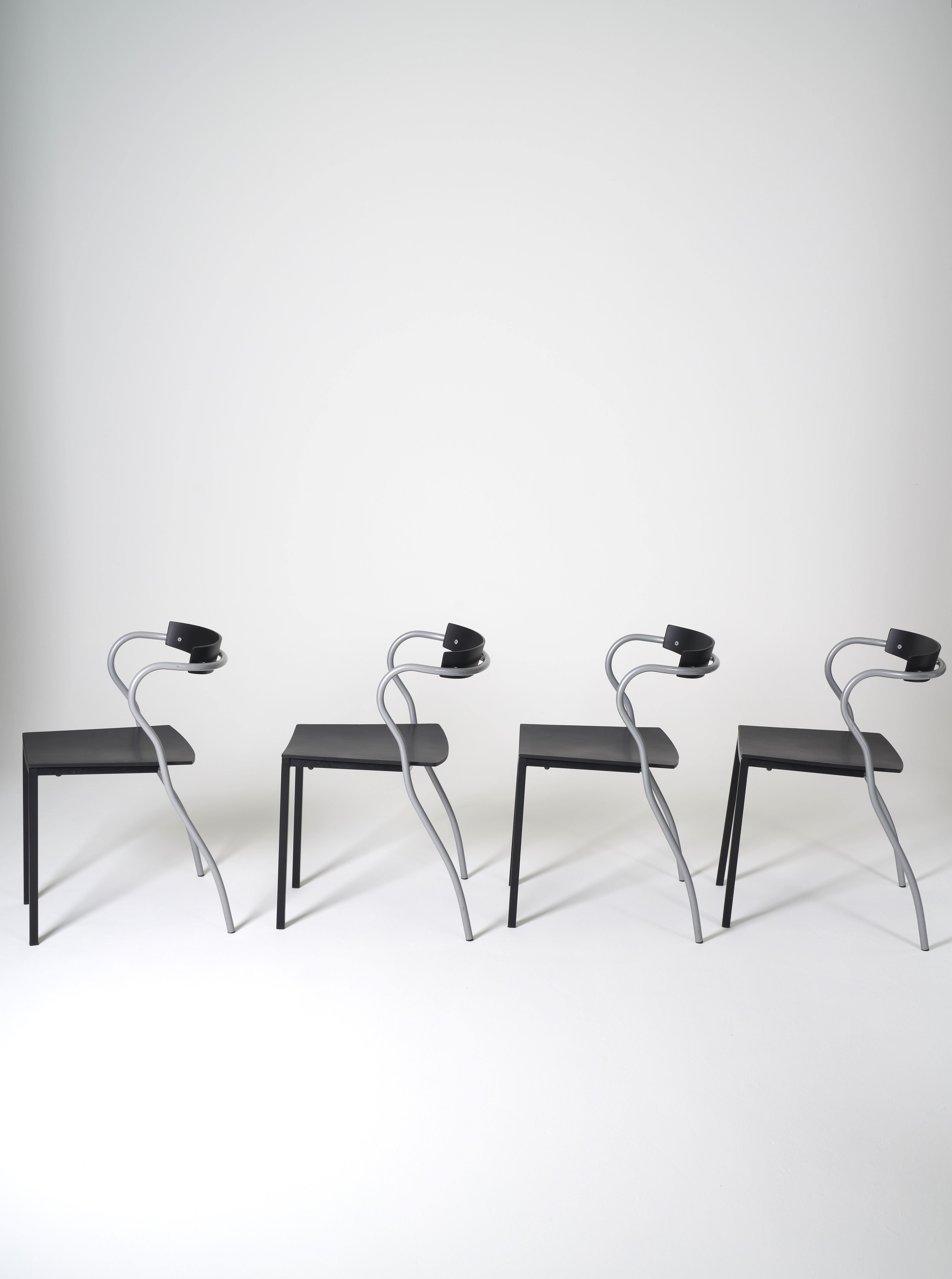 Set of 4 Rio Chairs by Pascal Mourgue Artenalo at 1stDibs | lux pascal feet
