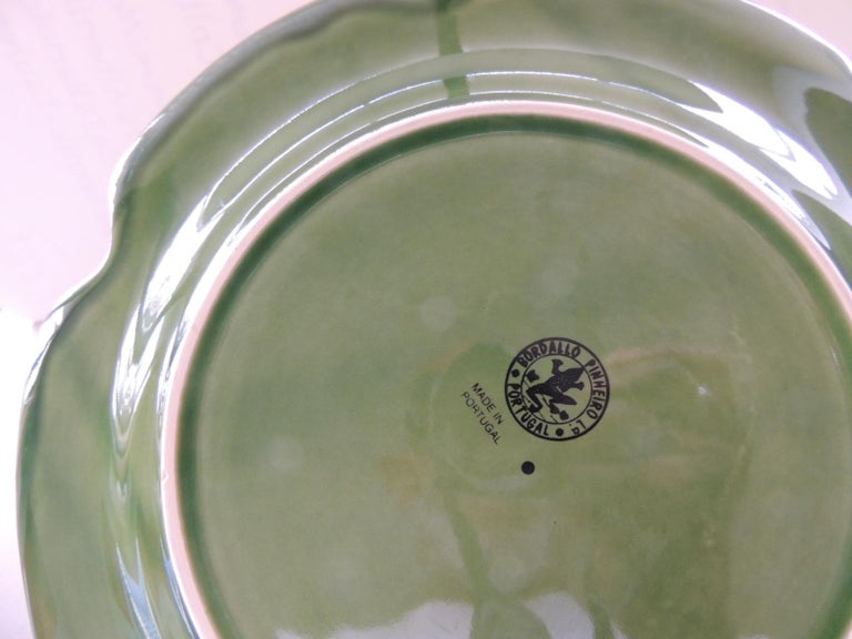 Set of '4' Round Large Green Cabbage Dinner Plates by Pinheiro For Sale ...