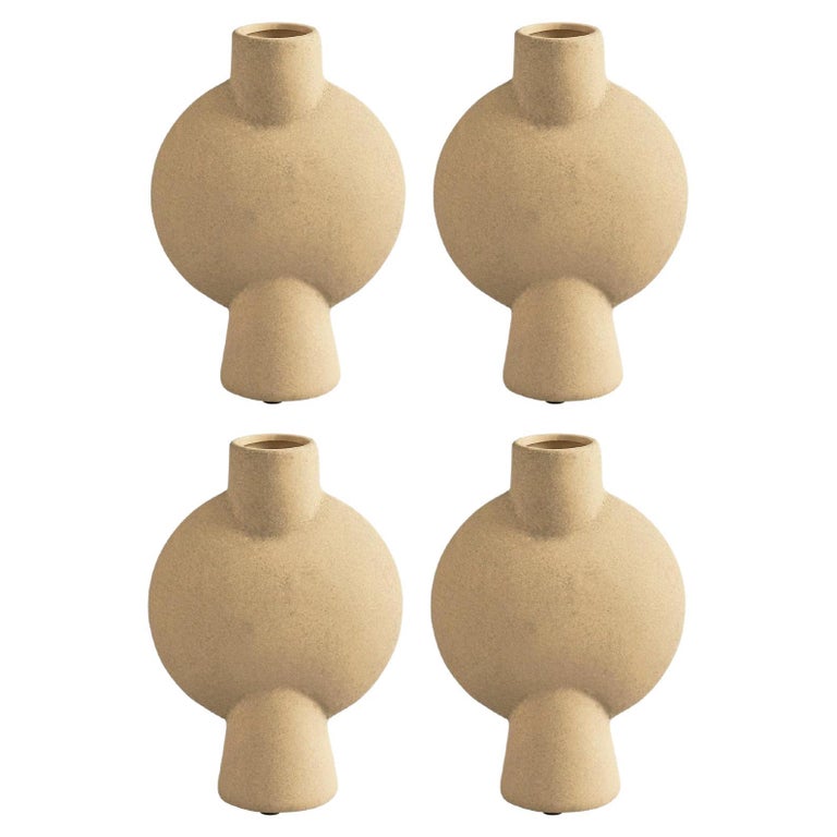 Set of 4 Sand Mini Sphere Vase Bubl by 101 Copenhagen For Sale at 1stDibs