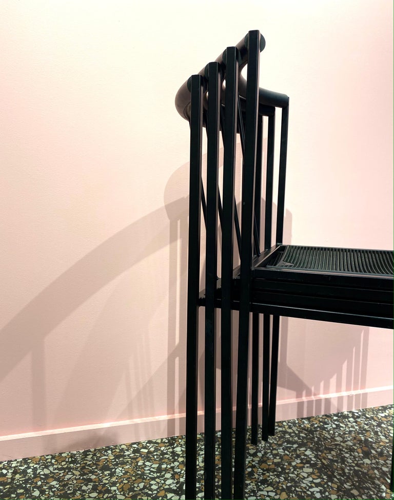 Set of 4 Sedia Chairs by Maurizio Peregalli for Zeus, Collection, 1984 ...