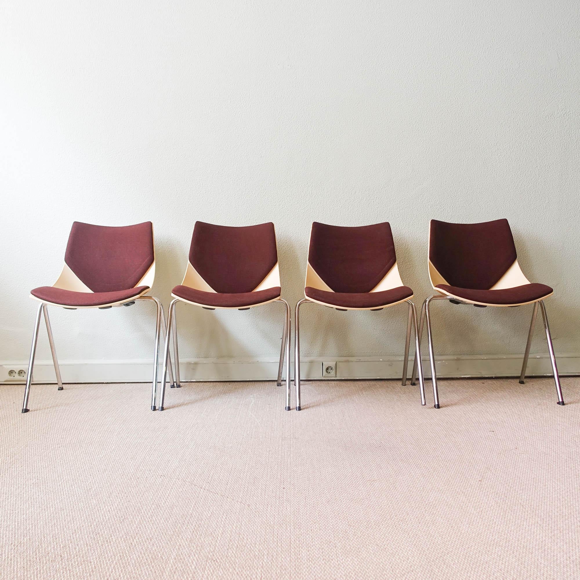 Set of 4 Shell Chairs by Angelo Pinaffo, 2000s at 1stDibs