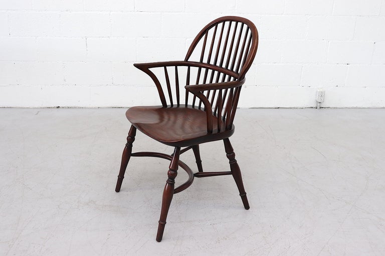 Set of 4 Spindle Back Windsor Armchairs at 1stDibs