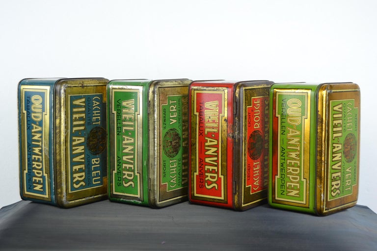 Set of 4 Tobacco Boxes Antwerp, Belgium, 1950s at 1stDibs | tobacco ...
