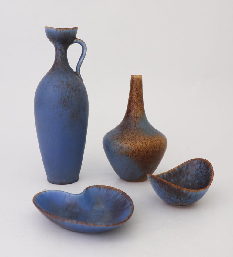 Set of 4 Vases and Bowls Gunnar Nylund, Rörstrand, Scandinavian ...