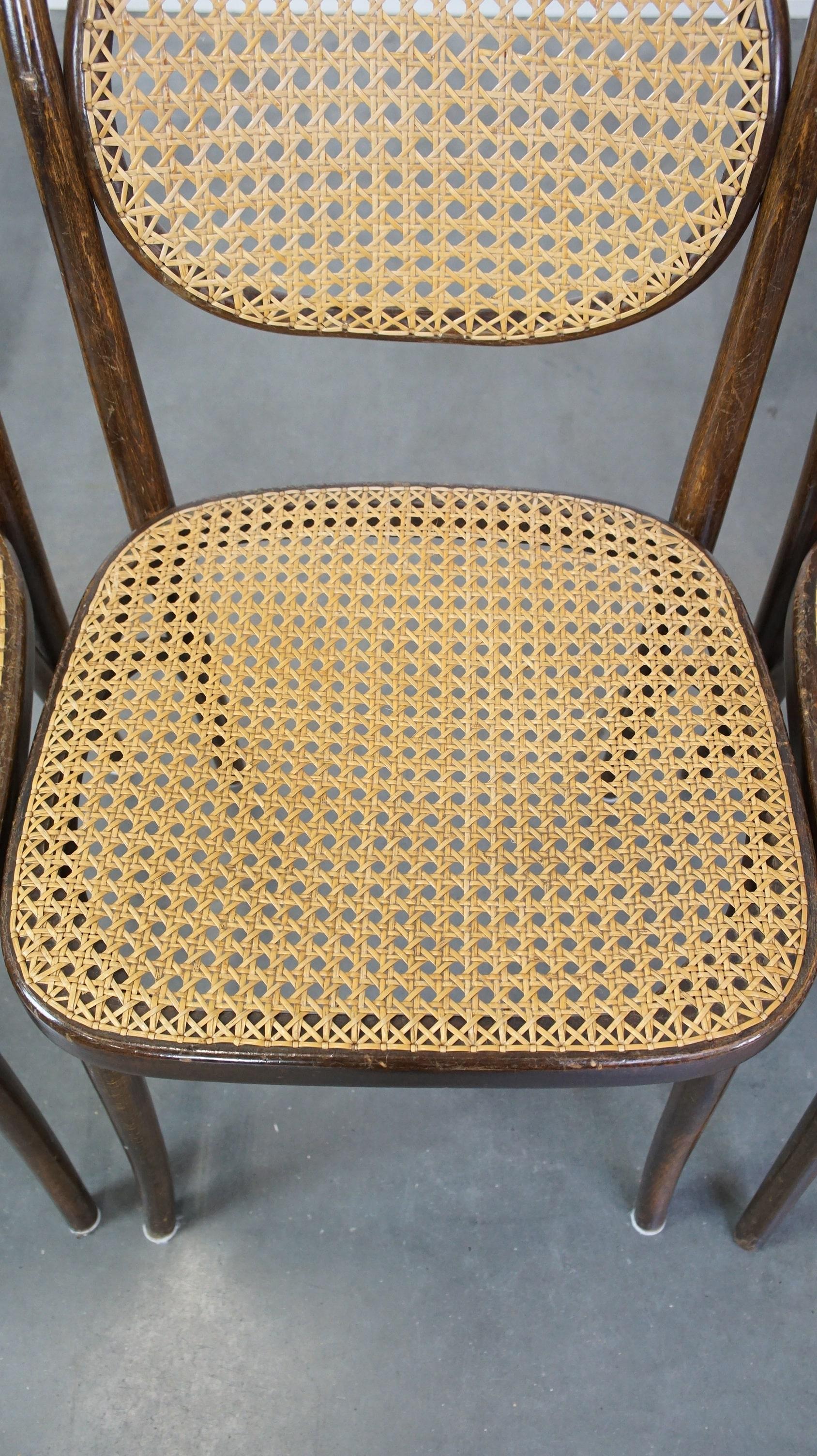 Set of 4 very beautiful, charming vintage design dining/bistro chairs ...