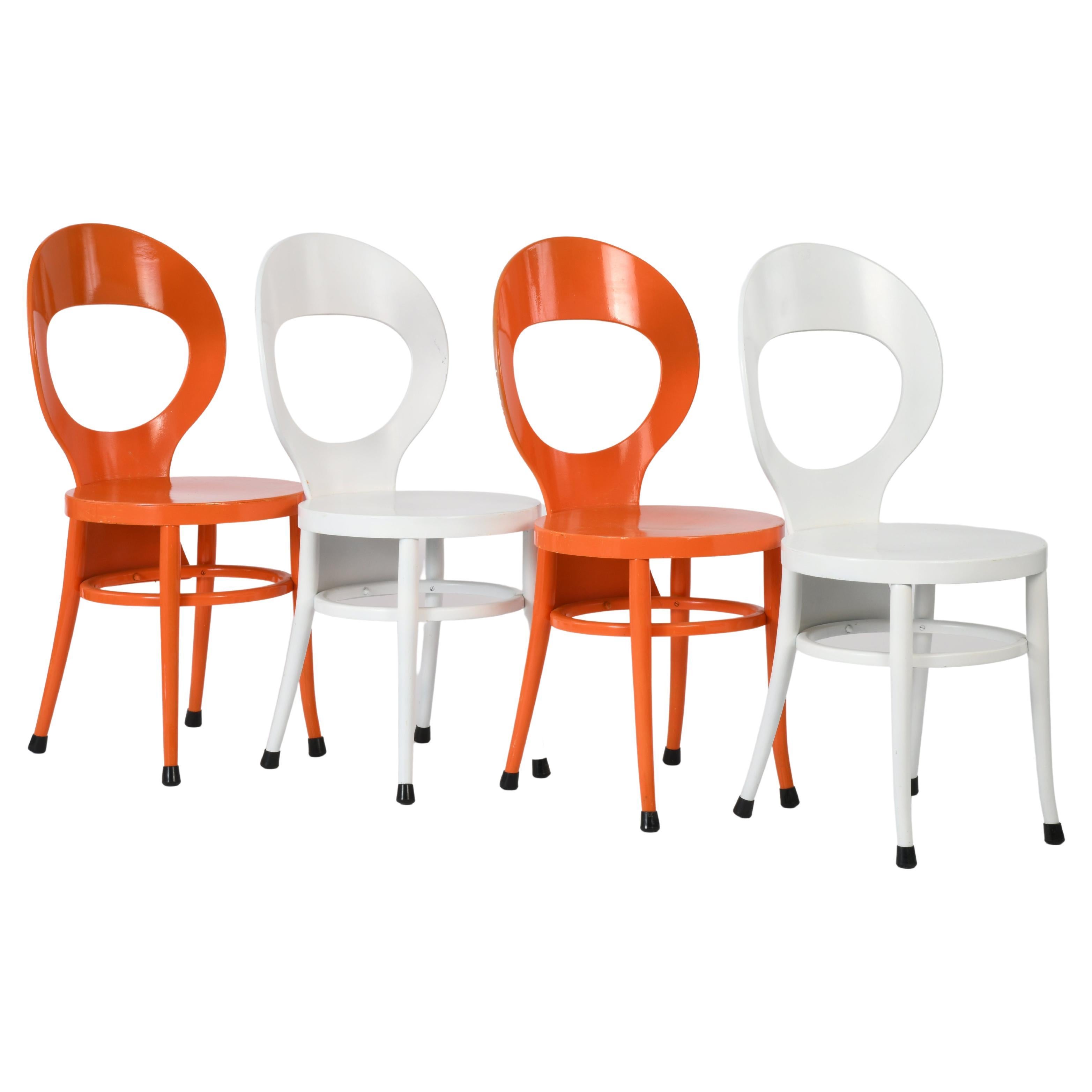 Set of 6 Chairs Clack Model Design Lucci and Orlandini for Lamm, 70's ...