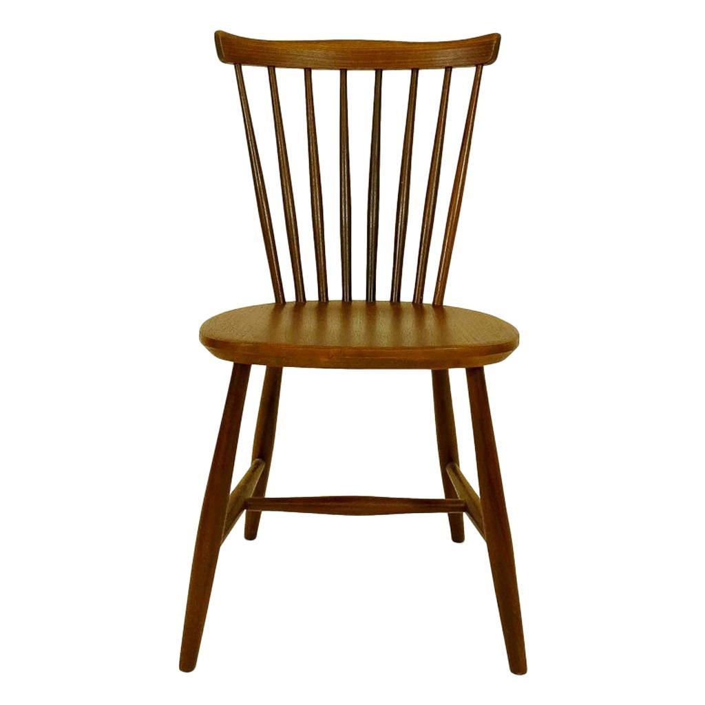Set of 4 Vintage Pastoe 1960s Peg Chairs in Teak For Sale at 1stDibs