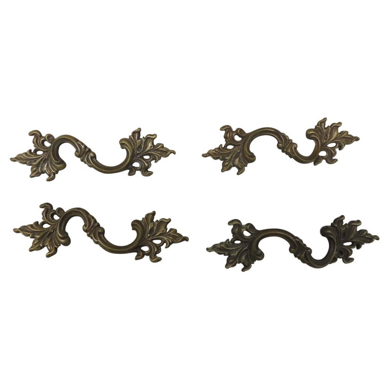 Set of '4' Vintage Rococo Style Drawer Pulls For Sale at 1stDibs | old ...
