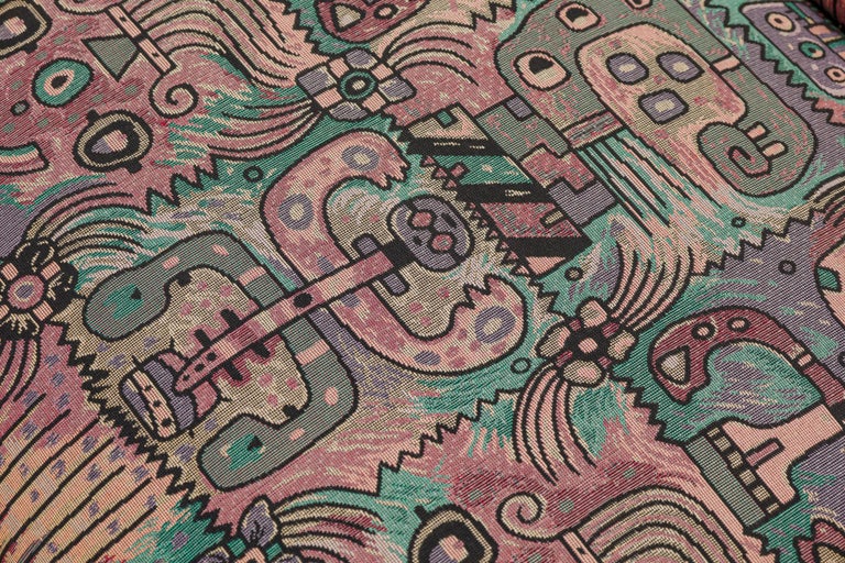 Set of 4 Ward Bennett Multicolor Upholstered Steam Bent Ash Dining ...