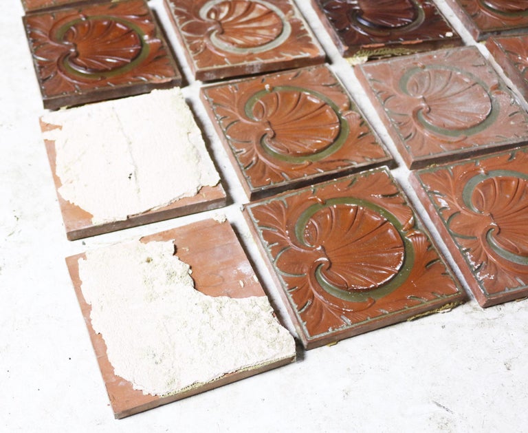 Set of 49 Antique Maw and Company Tiles at 1stDibs