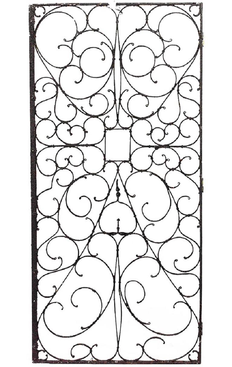 Set of 5 19th Century American Victorian Iron Scroll Gates For Sale at ...