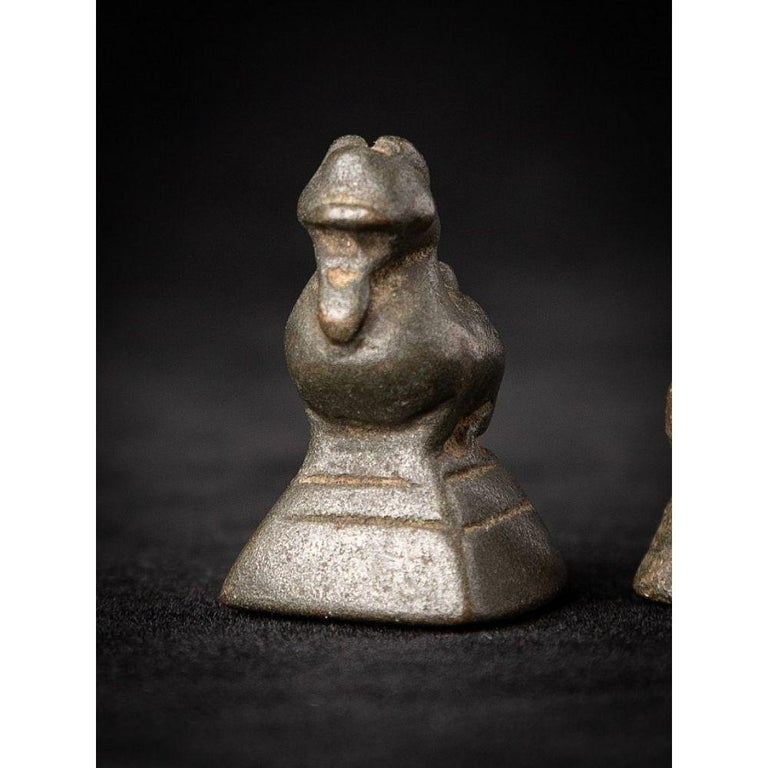 Set of 5 Antique Bronze Opium Weights from Burma For Sale at 1stDibs