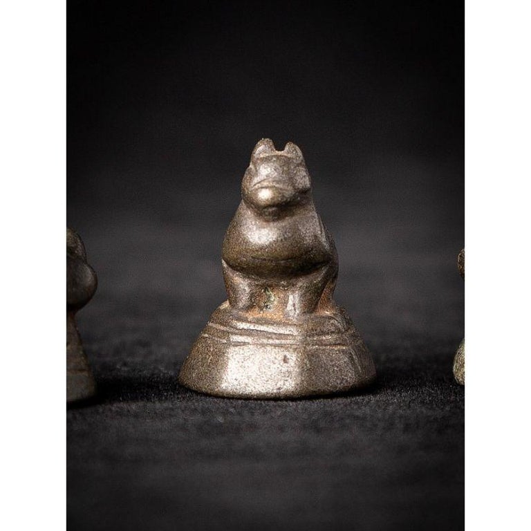 Set of 5 Antique Bronze Opium Weights from Burma For Sale at 1stDibs