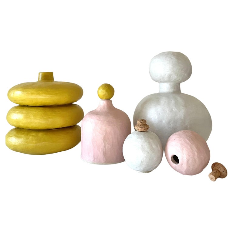 Set of 5 Charlie, Edwina, Jules and Annie Vases by Meg Morrison For ...