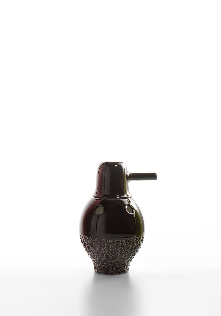 Set of 5 Contemporary Glazed Ceramic Showtime Vase Collection For Sale ...