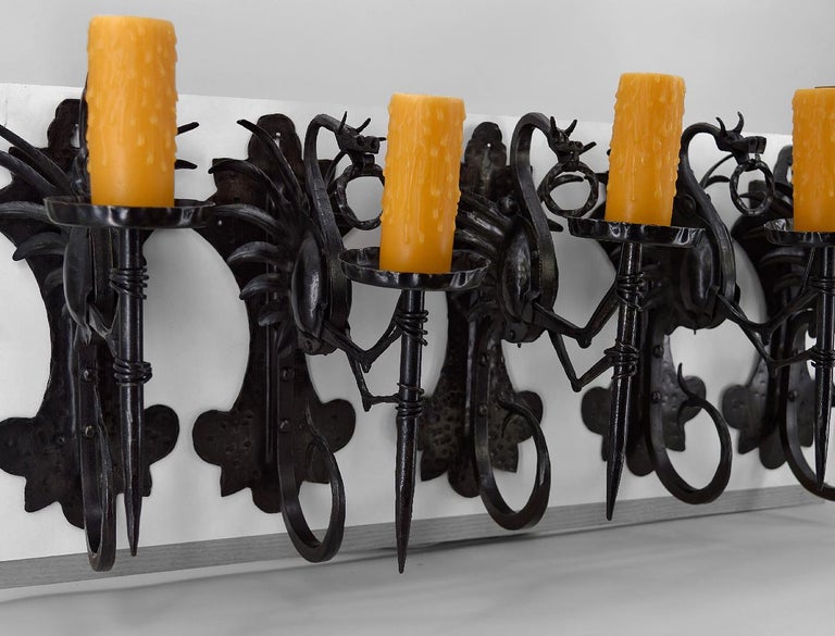 Set of 5 Dragons Wall Sconces, Italy, circa 1900 For Sale at 1stDibs