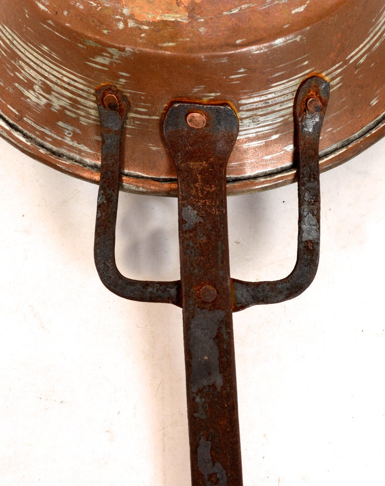 Set of 5 Early Copper Pans, in Original Condition, Great Patina, 18th ...