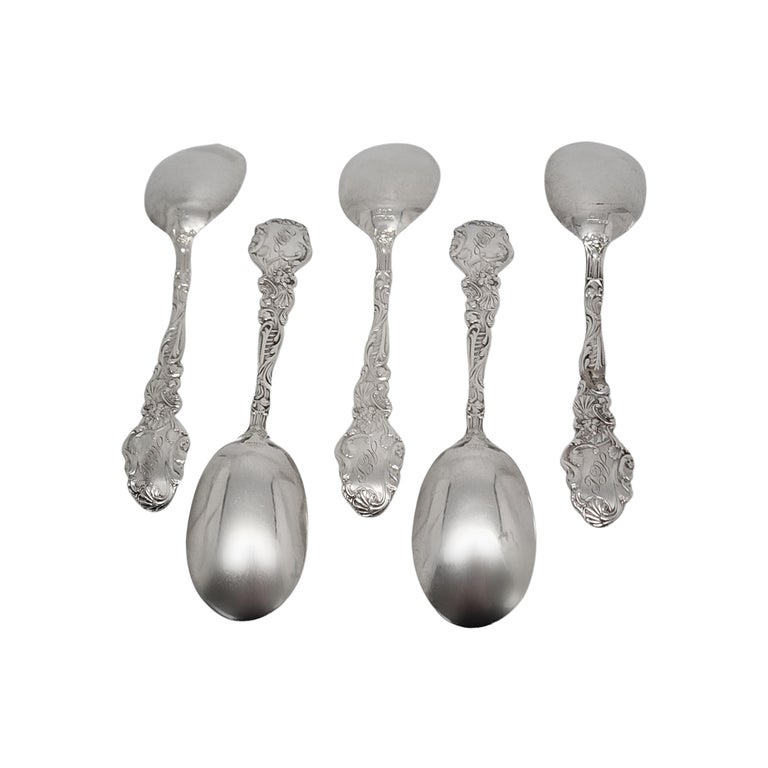Set of 5 Gorham Versailles Sterling Silver Small Ice Cream Spoons with ...