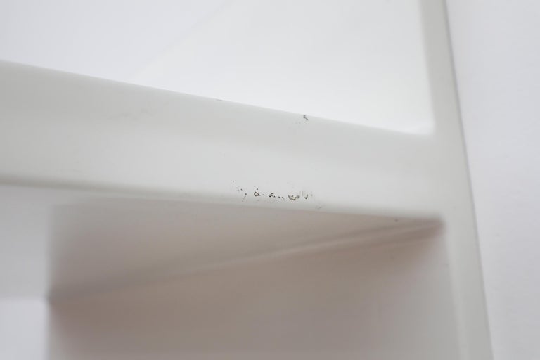 Set of 5 Kartell Inspired White Floating Molded Acrylic Wall Shelves ...