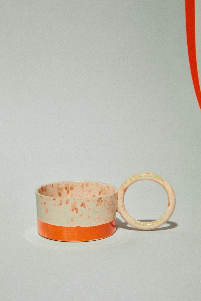 Set of 5 Light Orange Baub Cups by KLO For Sale at 1stDibs