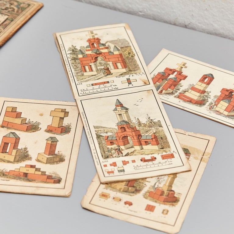 Set of 5 Richters German Anchor Stone Blocks Building Toys Germany 1900 ...