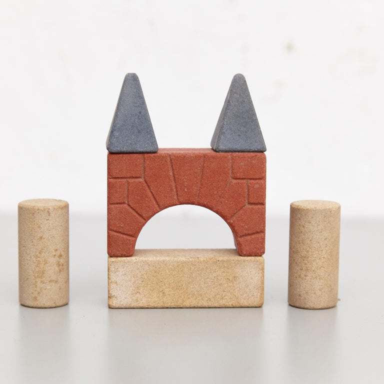 Set of 5 Richters German Anchor Stone Blocks Building Toys Germany 1900 ...