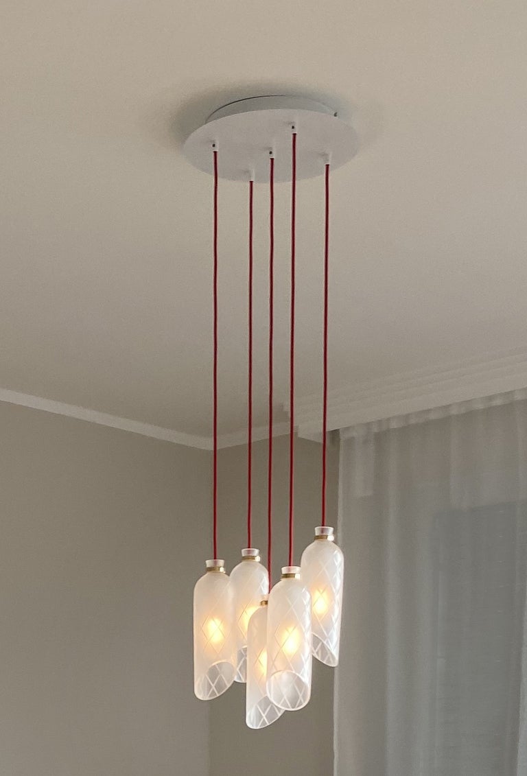 Set of 5 Salma Lamps by Kickie Chudikova For Sale at 1stDibs