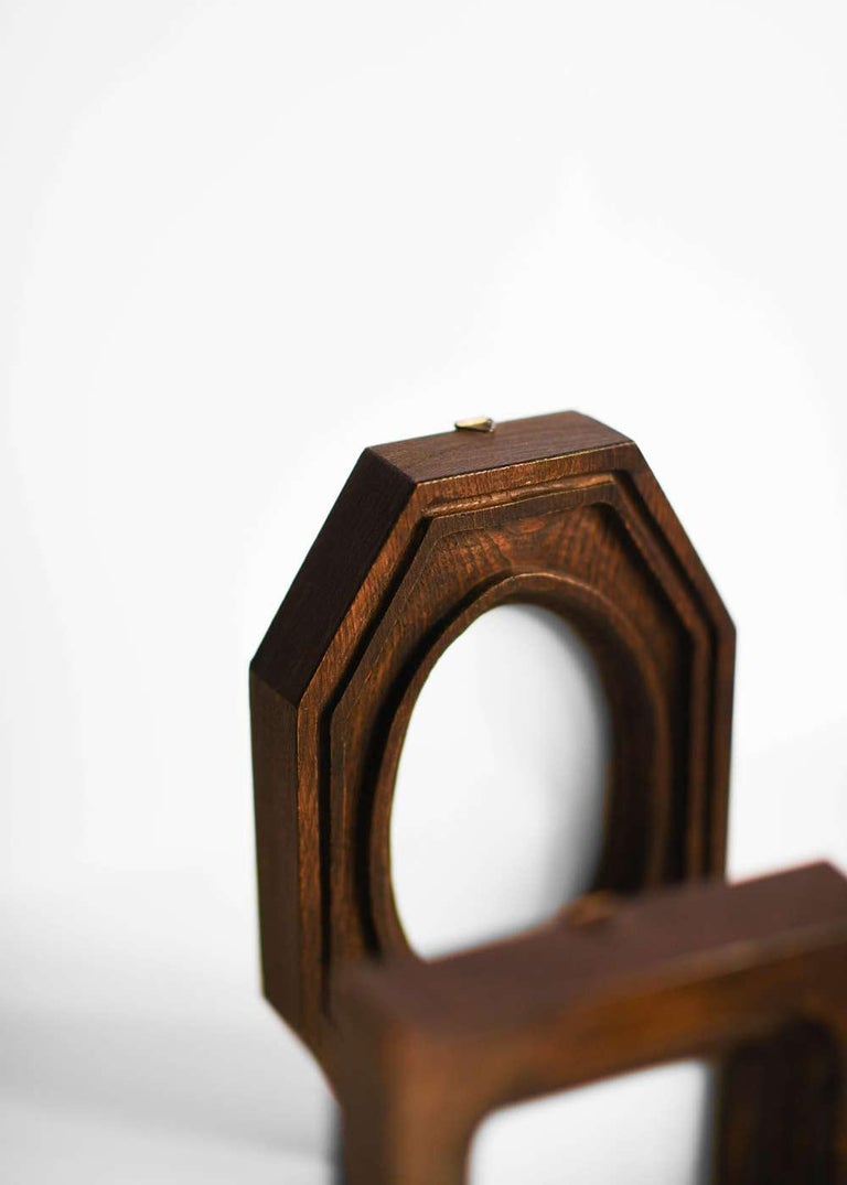 Set of 5 Small Wooden Frames Made in Various Sizes and Shape For Sale ...