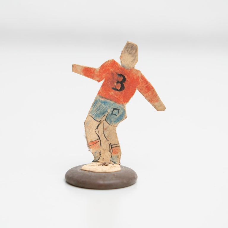 Set of 5 Traditional Antique Button Soccer Game Figures, circa 1950 For ...