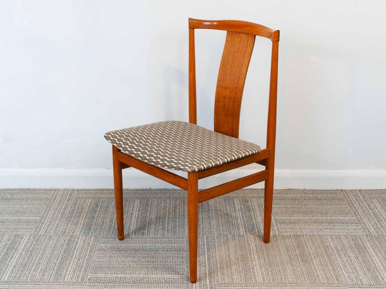 Set of 6 1960s Danish Teak Dining Chairs by Henning Sorensen for Danex ...