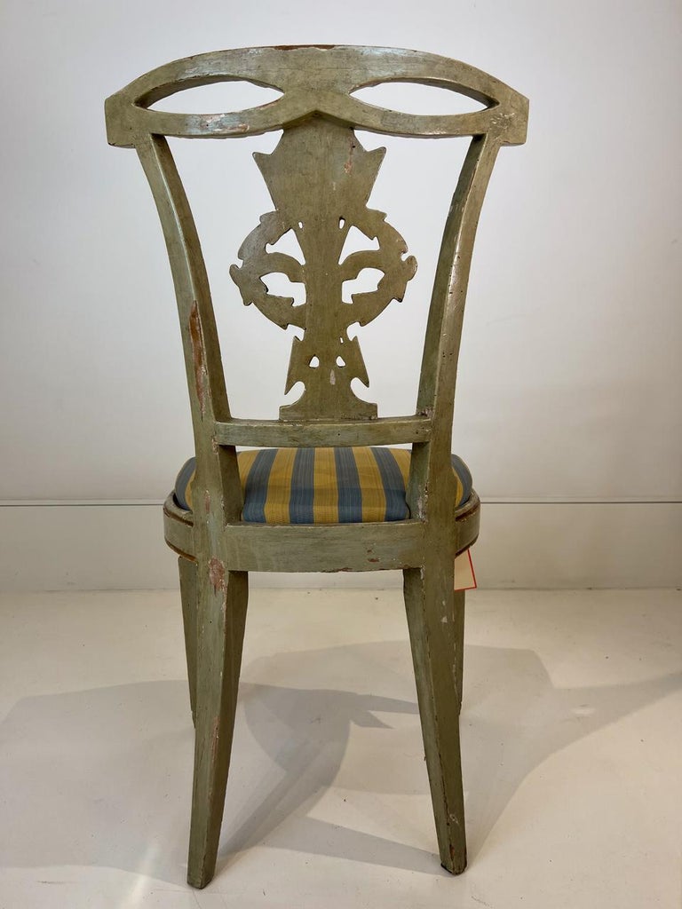 Set of 6 Italian Arrow Back Dining Chairs, 19th Century For Sale at 1stDibs